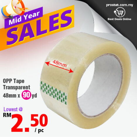 Opp Transparent Adhesive Tape 48mm | Best Price Online