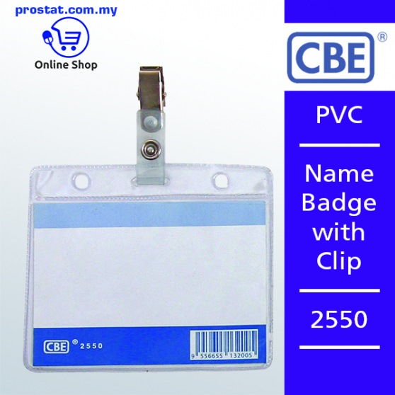 CBE PVC Name Badge with Clip 2550 | Best Offer Online