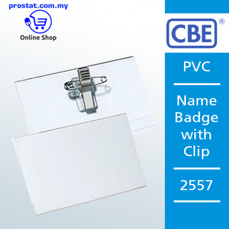 CBE PVC Name Badge with Clip 2557 | Cheapest Price Online