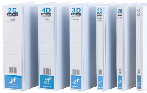 28 East-File A4 PVC White Ring File 2D80mm Best Price Online