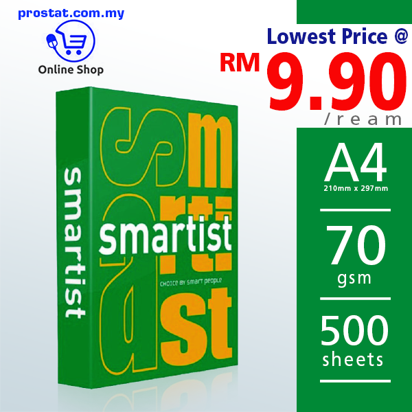 A4 Smartist 70gsm 500’s | Office Supplies Malaysia | A4 Paper Supplier ...