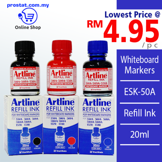 Artline Whiteboard Markers Refill Ink ESK 50A - 20ml
