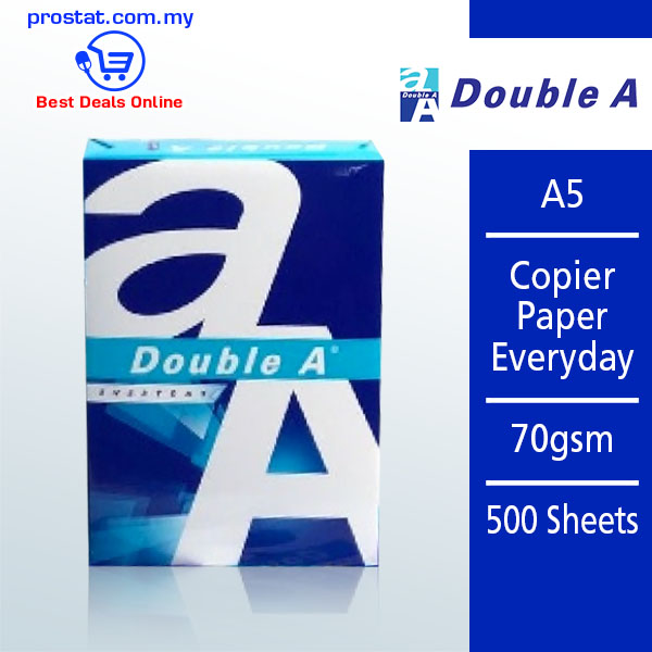 Double A A5 Copier Paper 70gsm | Cheapest Online | Prostat