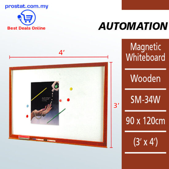 Magnetic WhiteBoard - Wooden Frame | One-Stop Online Office Supplies