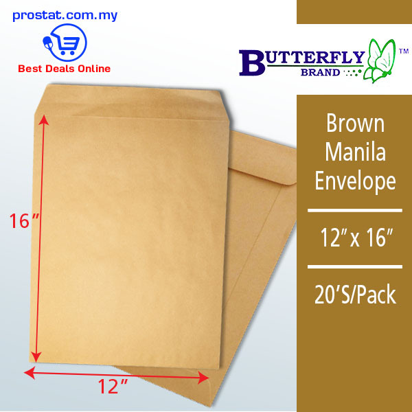 Butterfly_Brown_Manila_Envelope-12″x16″_20’S-Pack-Stationery-WEB-04-04 ...