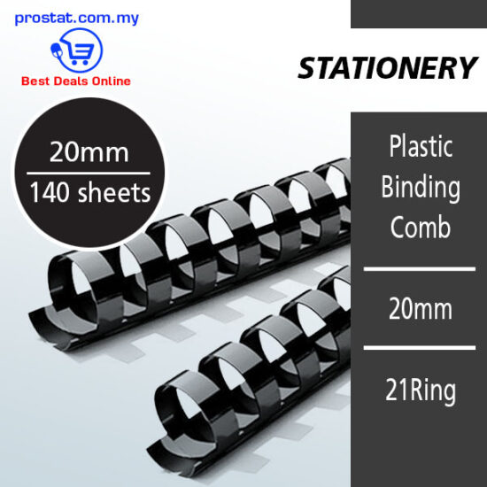Plastic Binding Comb 20mm (Bind Up to 140 Shts) | Best Price